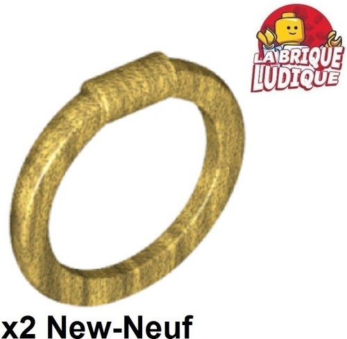 Lego 2x arme weapon Hoop Blade Chakram cerceau anneaux cerle or/pearl ...