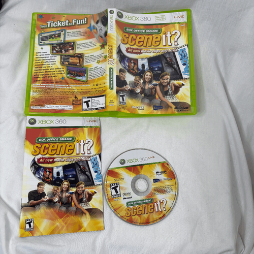 Scene It? Box Office Smash! (Microsoft Xbox 360) Complete FAST SHIPPING ...