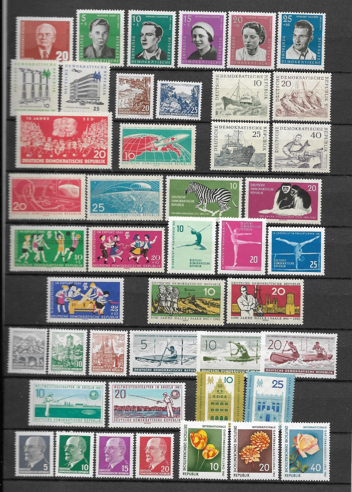 East-Germany/GDR/DDR: All stamps of 1961 MNH in a year set complete, | eBay