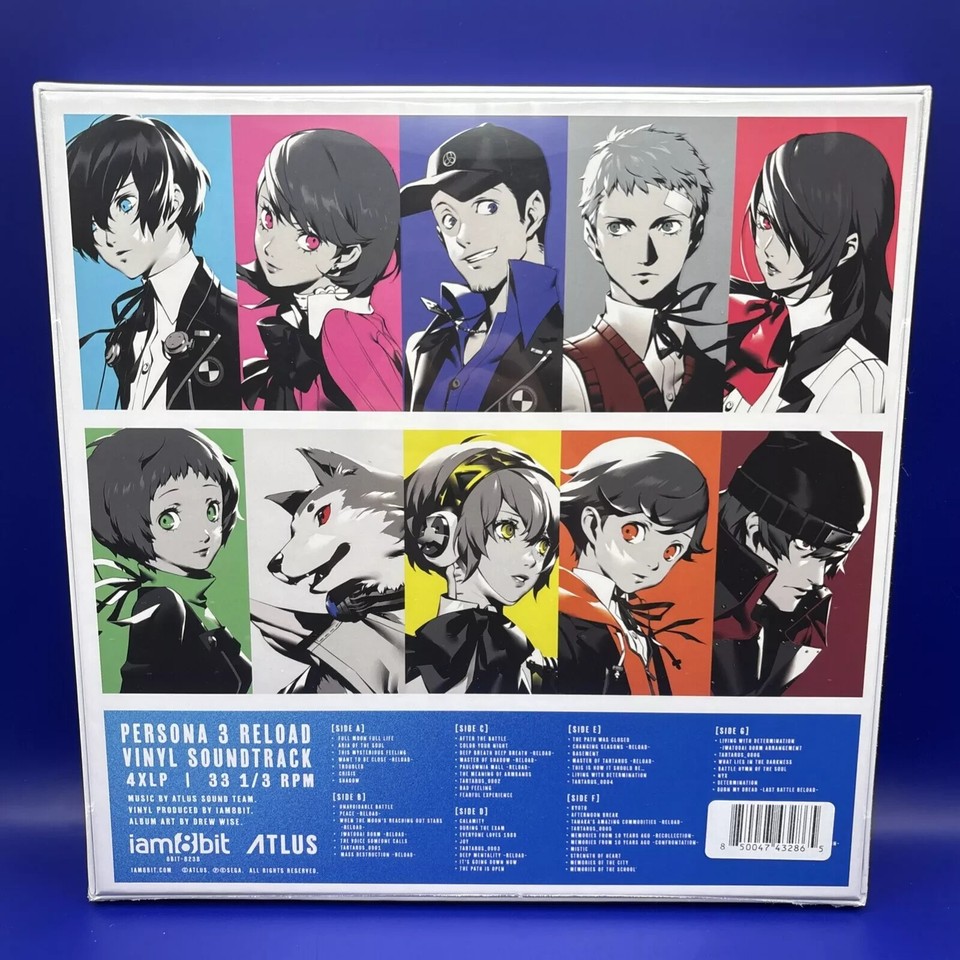 Persona 3 Reload Vinyl Record Soundtrack 4 LP Color Box Set VGM OST P3 ...