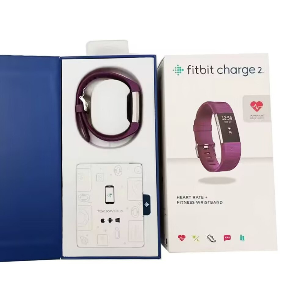 NEW Fitbit Charge 2 HR Fitness Activity Tracker- Black/Blue/Purple/Gold ...