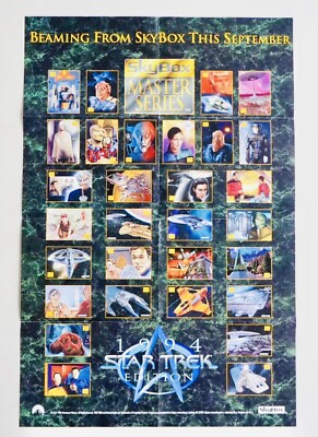 Vintage SkyBox Master Series 1994 STAR TREK Edition 21" x 32 ...