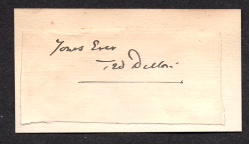 AUTOGRAPH TED DILLON KENT CRICKETER AND ENGLAND RUGBY UNION ...