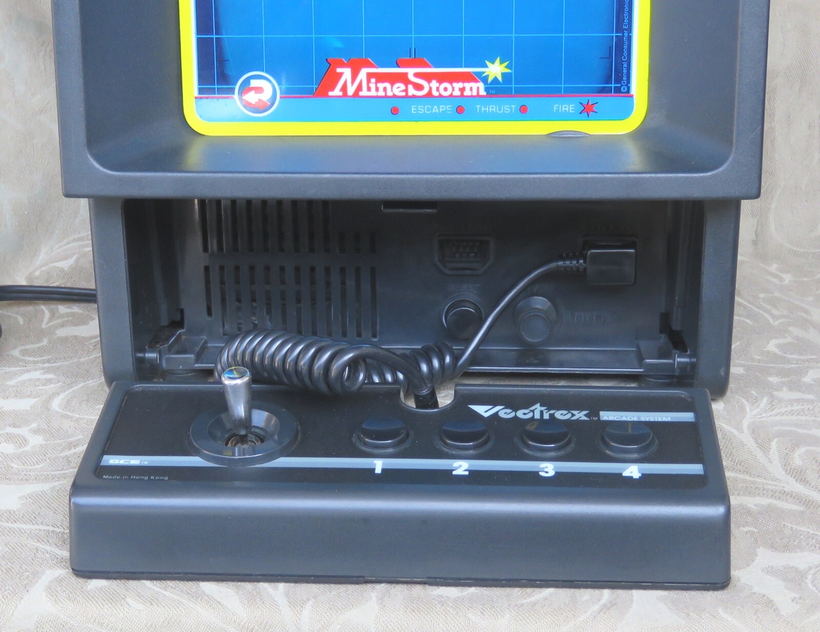 1982 VECTREX ARCADE SYSTEM CONSOLE HP 3000 MINESTORM VIDEO GAME ...