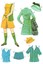 VINTAGE UNCUT 1960S SHAMROCK PAPER DOLL ~PRETTY~SAAFIELD~ORG SZ~RARE ...