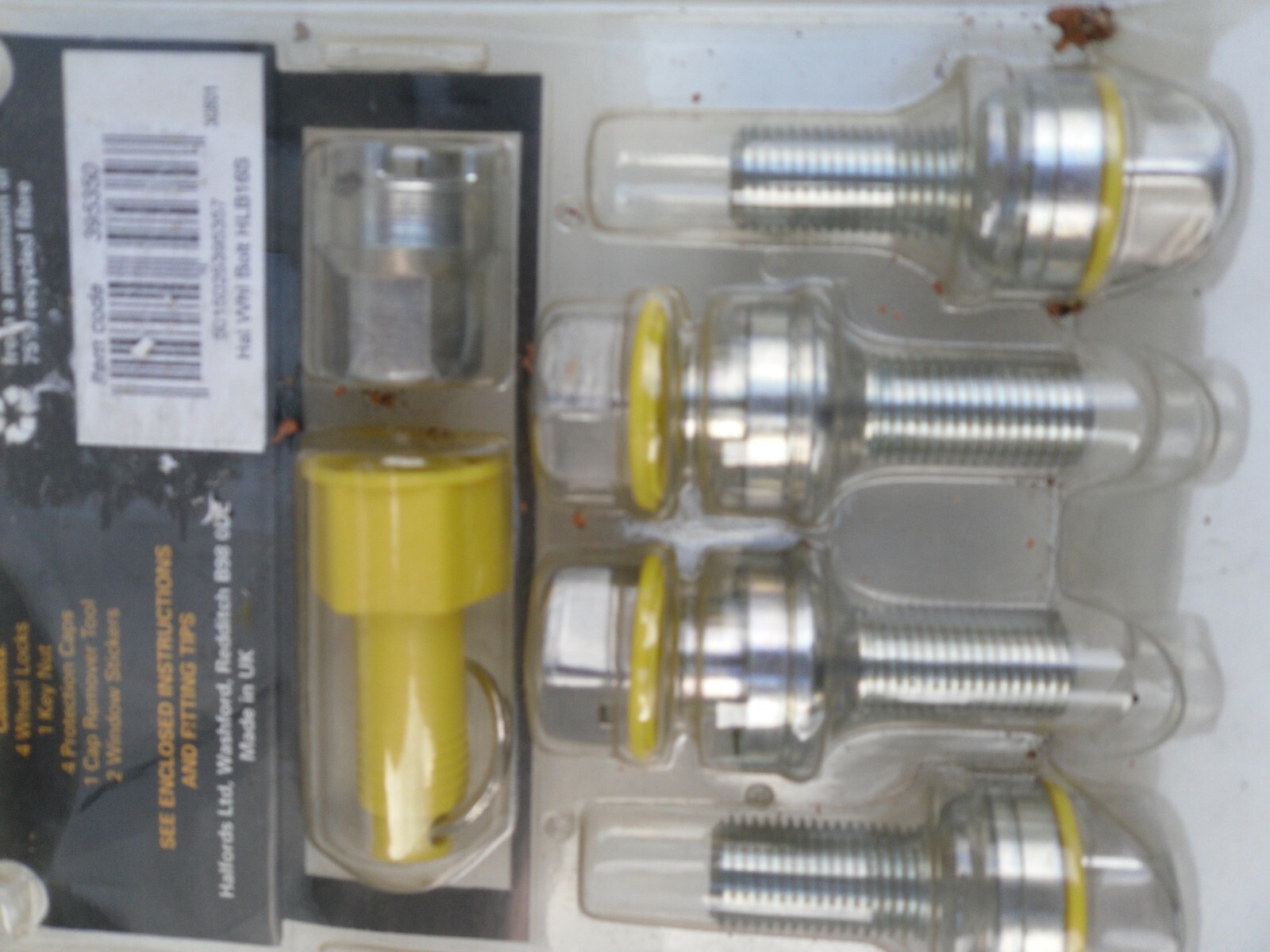 Car wheel locking nuts set - New in original packaging - Made in UK ...
