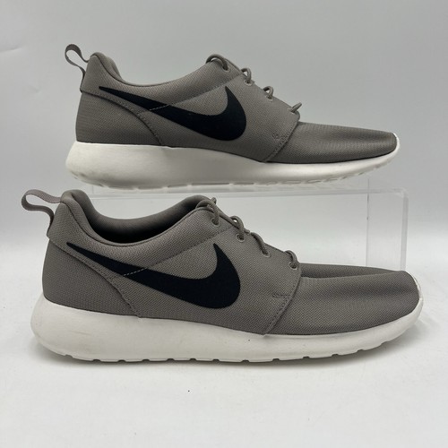Mens Size 11.5 Nike Roshe One Light Taupe Black Sail Grey Beige Shoes ...