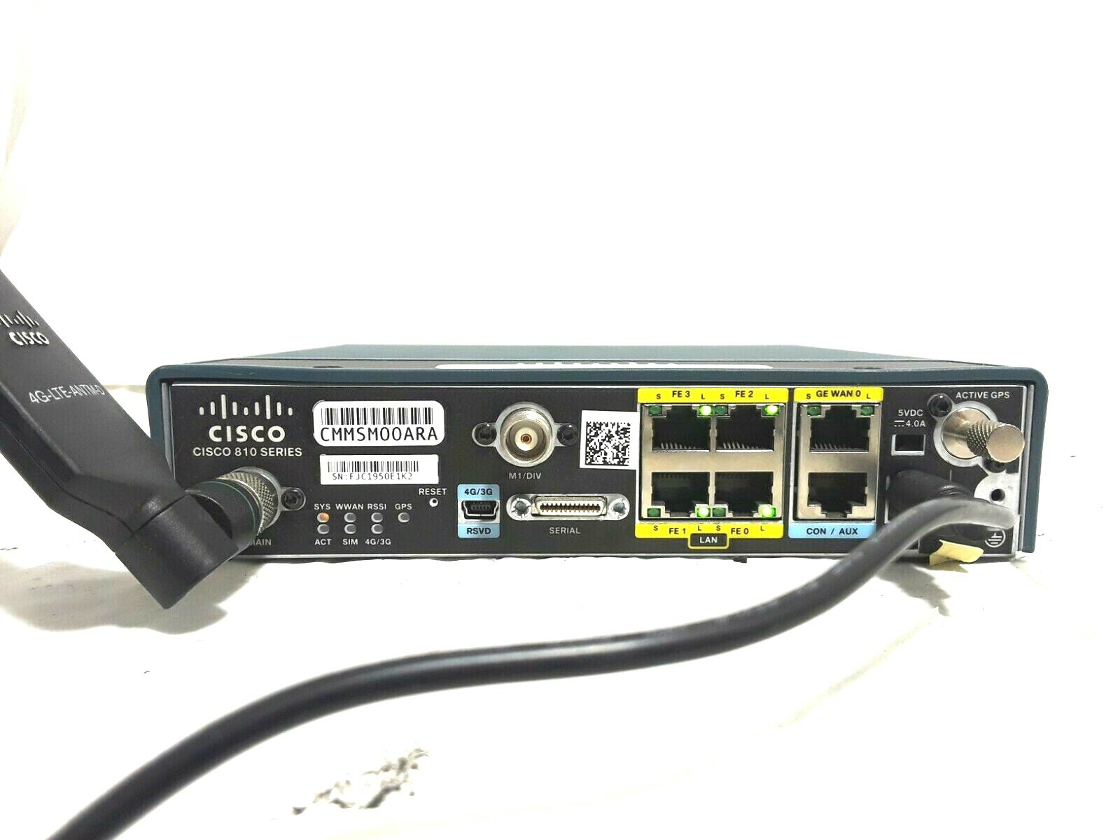 CISCO 4-PORT LAN ROUTER CISCO 819-4G C819G CMMSM00ARA | eBay