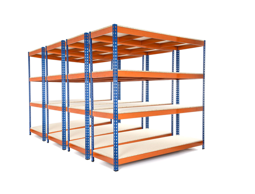 4 x 4 Tier Heavy Duty Steel Racking/Garage Shelving Unit/Metal Racking ...