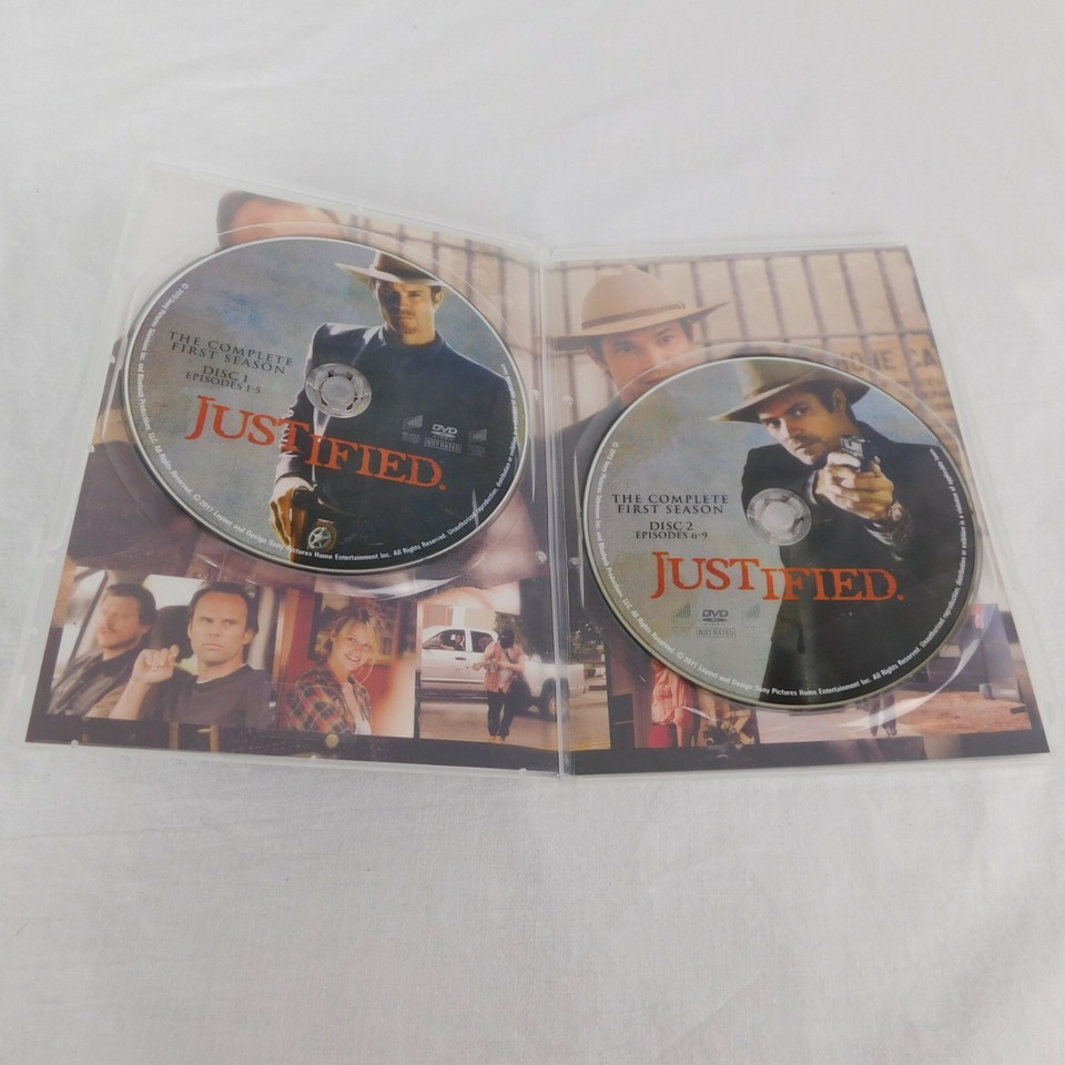 Set of 2 Justified Seasons 1 and 2 DVD TV Show Timothy Olyphant Walter ...