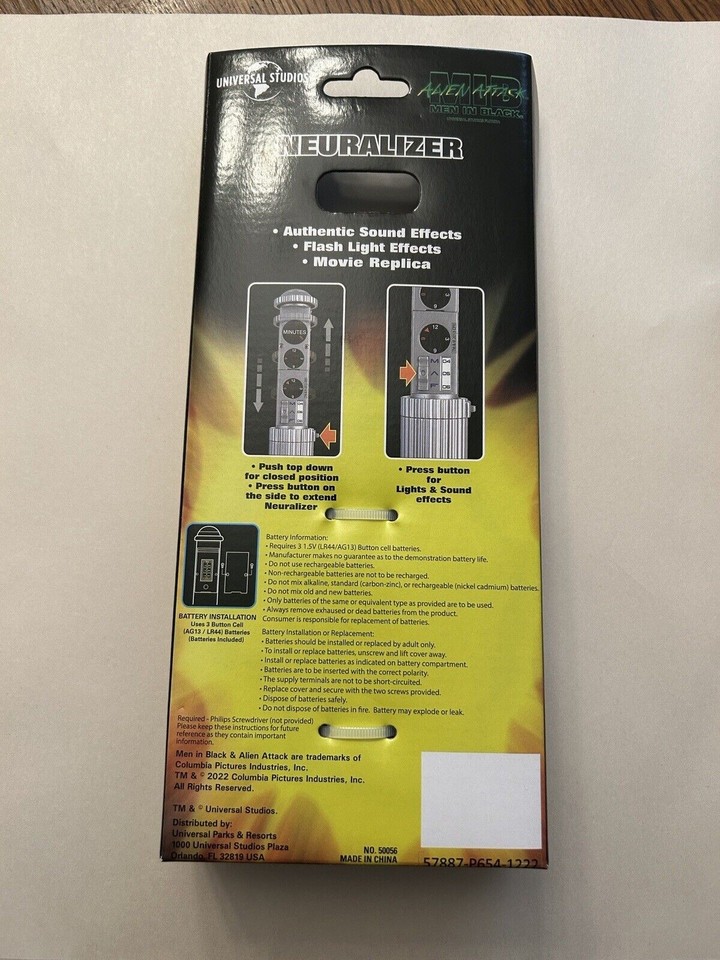 Universal Studios Men In Black Neuralizer Replica Sounds & Lights | eBay