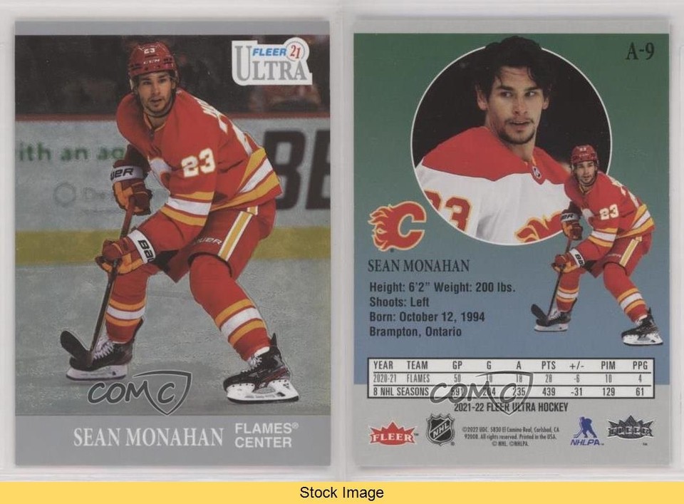 2021-22 Upper Deck Fleer Ultra 30th Anniversary Sean Monahan #A-9 READ ...