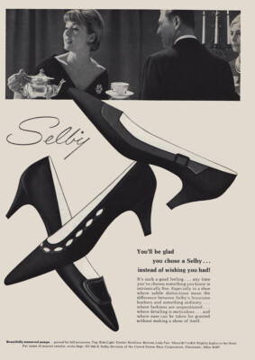 1965 Selby Shoes: You'll Be Glad You Chose Selby Vintage Print Ad | eBay