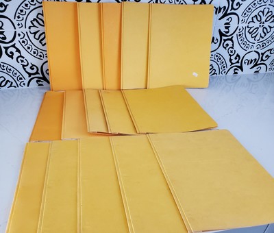 Vintage Mead Portfolio Folder Lot of 15 School 1990 Yellow Folders ...