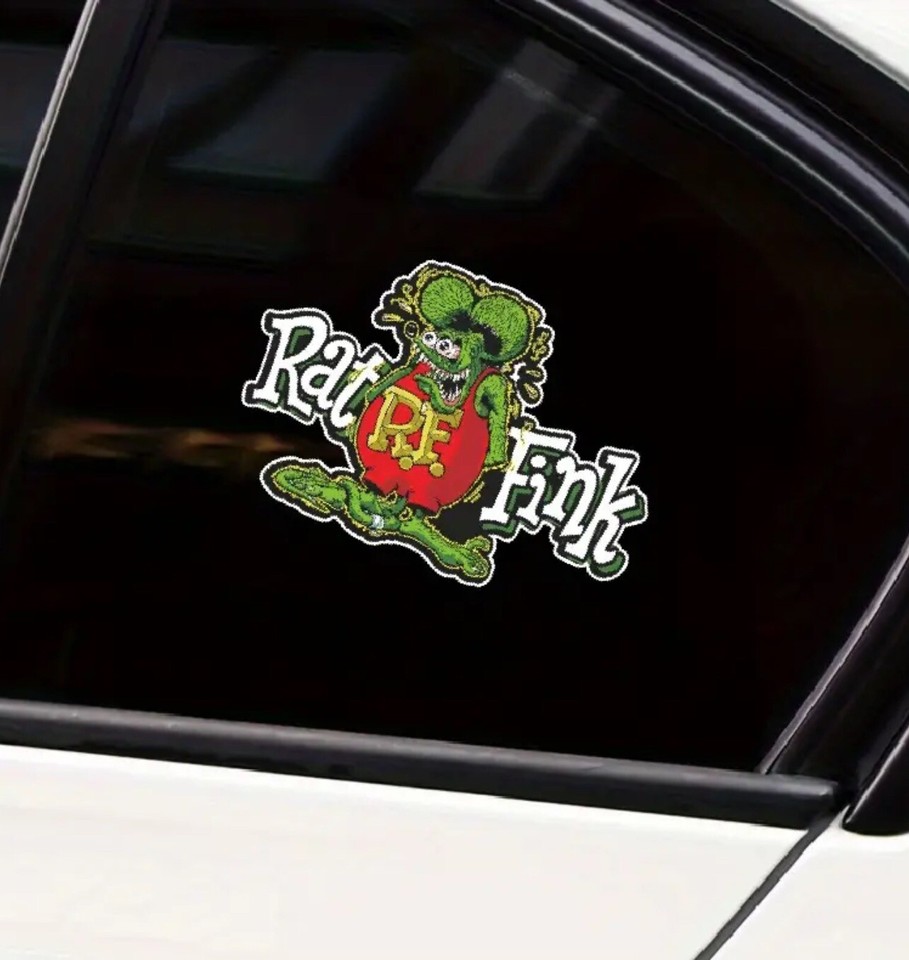 🔥DIECUT 6” Rat Fink Ed Big Daddy Roth Hot Rod Art Vinyl Sticker Decal ...
