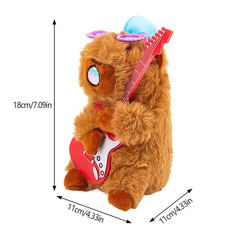 Capybara Plush Musical Dancing Baby Toy Capybara Stuffed Animals ...