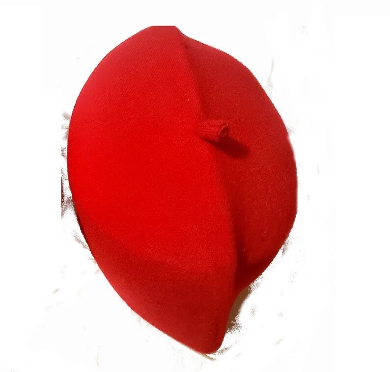 Traditional Igbo Wool Red Hat Cap . Black, Red or Embelished Hat Isiagu ...