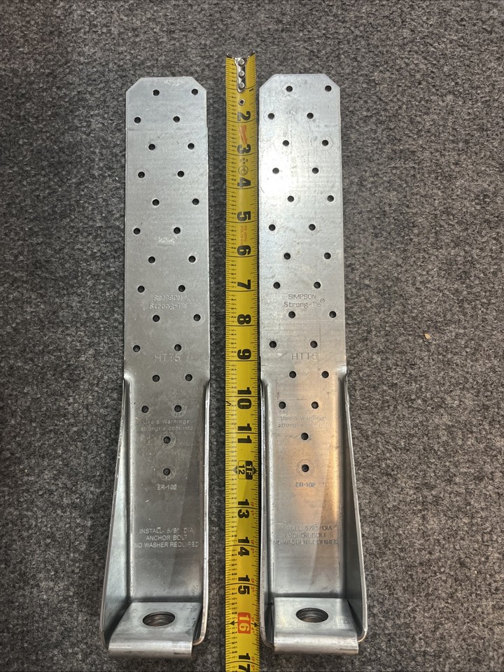 (2 Pack)of Simpson Strong-Tie HTT5 16-in 11-Gauge Galvanizad Steel ...