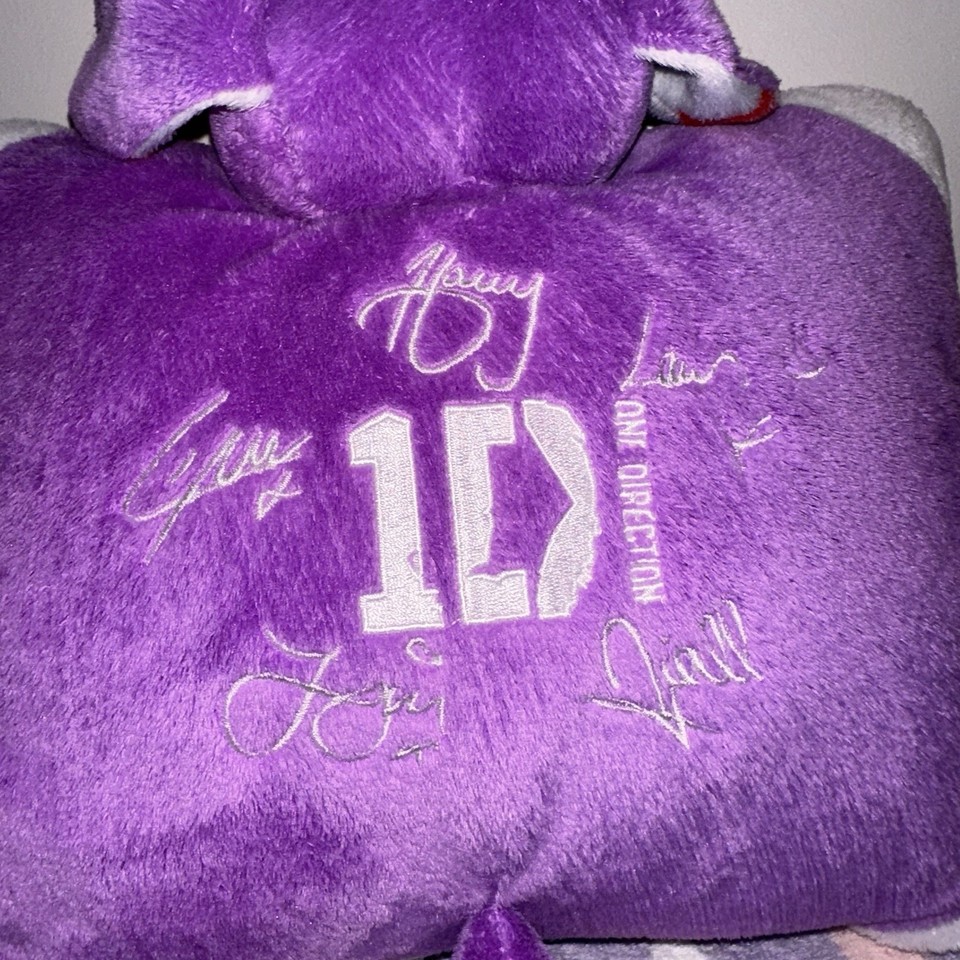 One Direction 1D Pillow Pet Pee-Wees Puppy Purple Embroidered ...