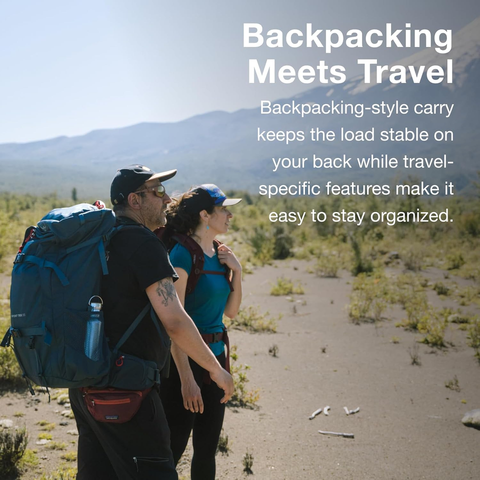 Fairview Trek 50L Women'S Travel Backpack, Night Jungle Blue | eBay UK