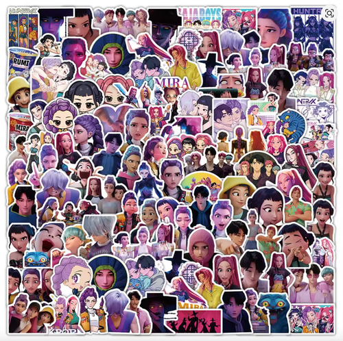 Kpop Demon Hunters Stickers 104pcs, Huntrix, Saja Boys, Golden, Mira ...
