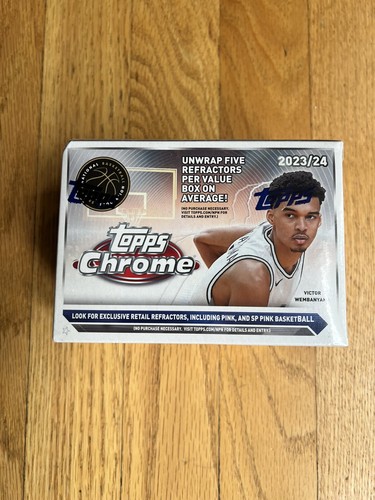 2023-24 Topps Chrome NBA Basketball Retail Blaster Box - Same Day ...