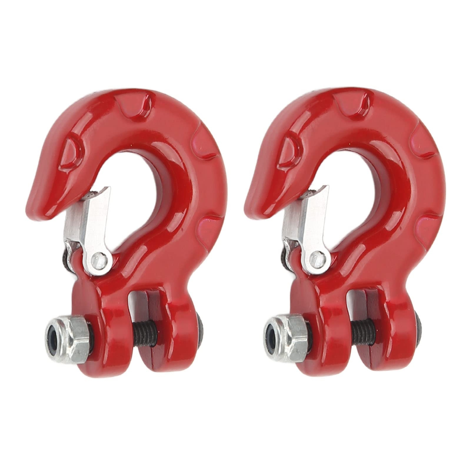 2PCS RC Tow Hook Red Metal Simulation Climbing Car Zinc Alloy Tow Hook ...