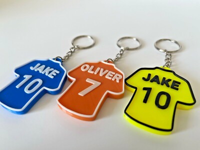 Personalised Football Shirt keyrings | eBay UK