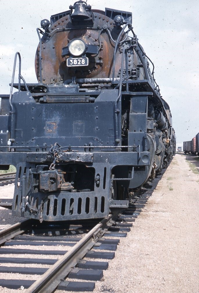 UP UNION PACIFIC Railroad STEAM Locomotive 3828 NORTH PLATTE NE 1958 ...