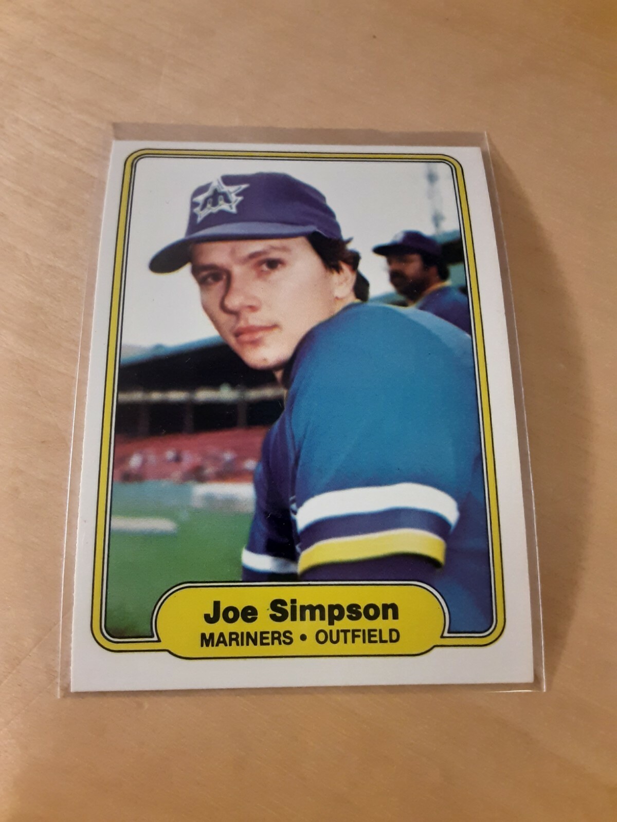 1982 Fleer #518 JOE SIMPSON Seattle Mariners Baseball Card, Outfield ...