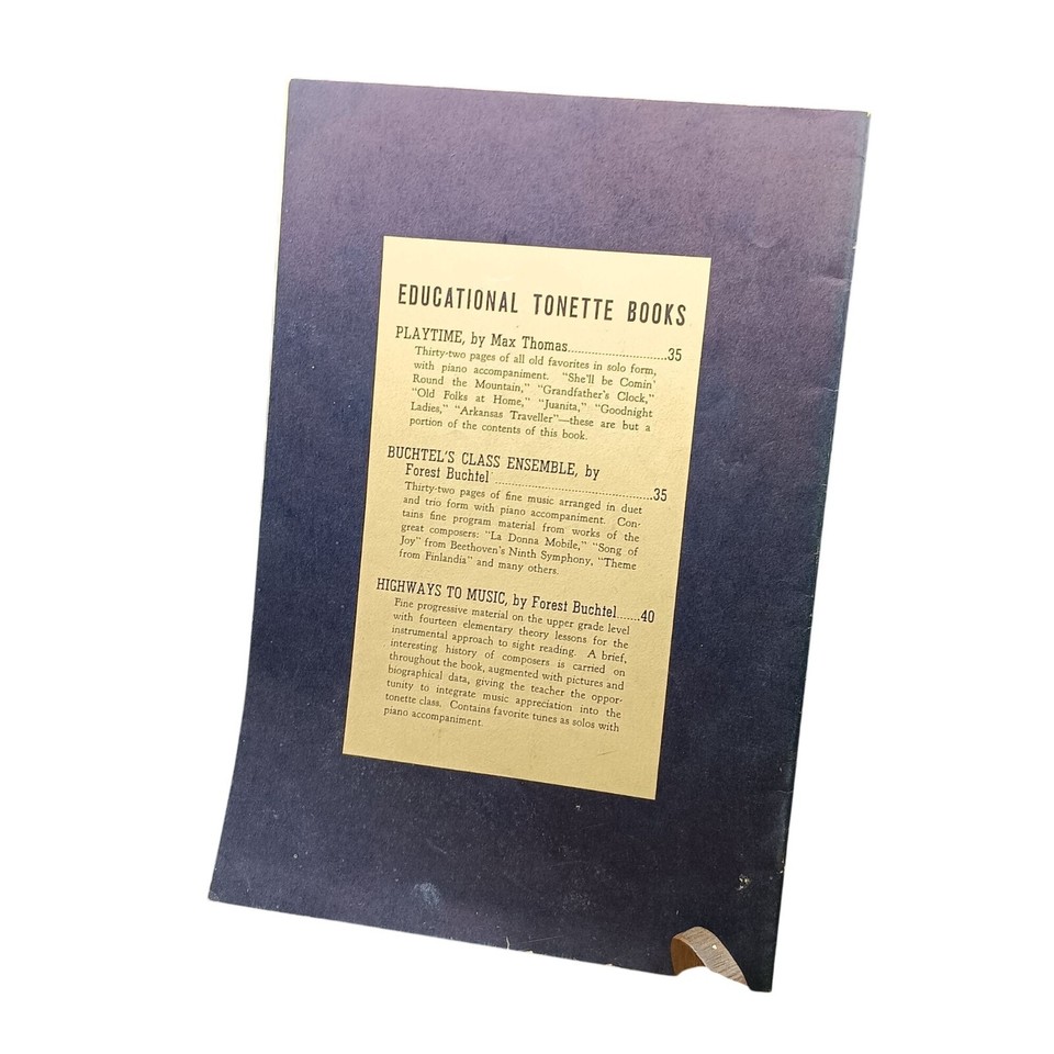 Buchtel Class Ensemble Book For Tonettes Vintage Music Book Neil A ...