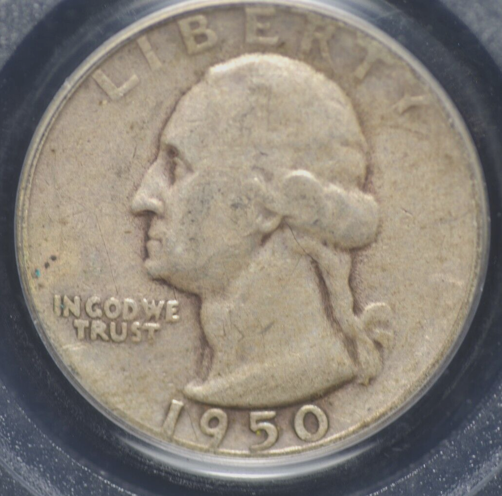 1950 S/D WASHINGTON QUARTER PCGS VF 35 ONE OF BUT A FEW VERY SCARCE ...