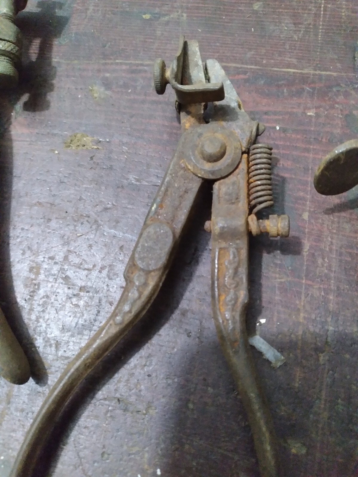 ANTIQUE SAW SET Tool Carpenter Tooth Setter Hand Saw Gage Woodworking ...