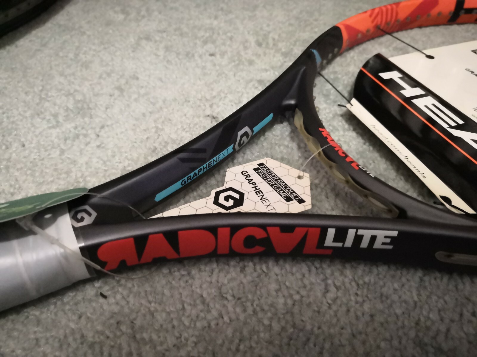 New Head Graphene XT Radical LITE 102 16x19 9.2oz head 4 3/8 grip ...