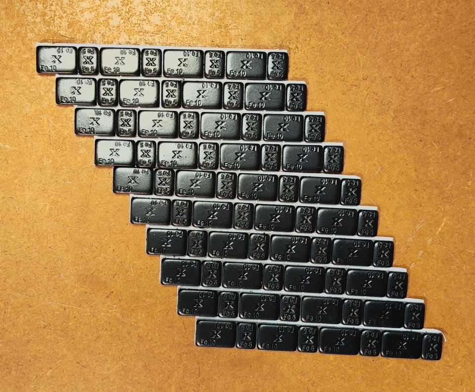 Trax Narrow Black Adhesive Stick On Motorbike Motorcycle Wheel Balance ...