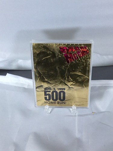 1998 Score Board 23 Karat Gold Mark McGwire Aug 5th 1999 500 Home Run ...