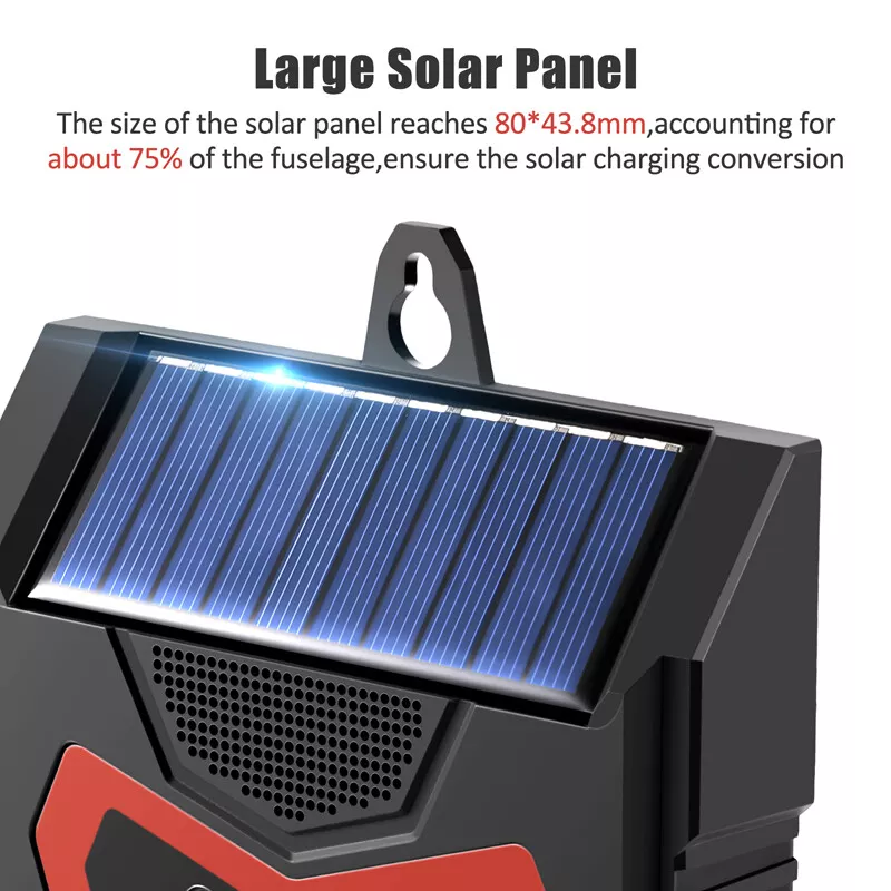 Ultrasonic Sound Pest Repellent Control Solar Wild Animal Repeller Rat ...