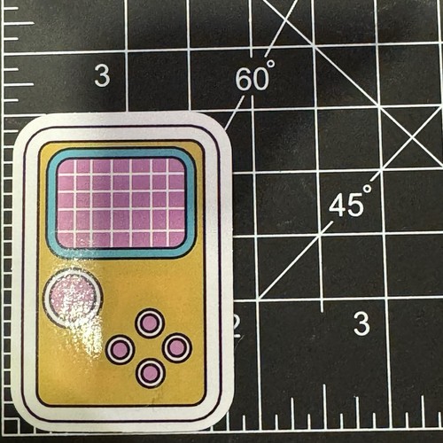 Game Boy Retro Yellow Pink Blue - Vinyl Decal Sticker Bomb 80’s Retro ...