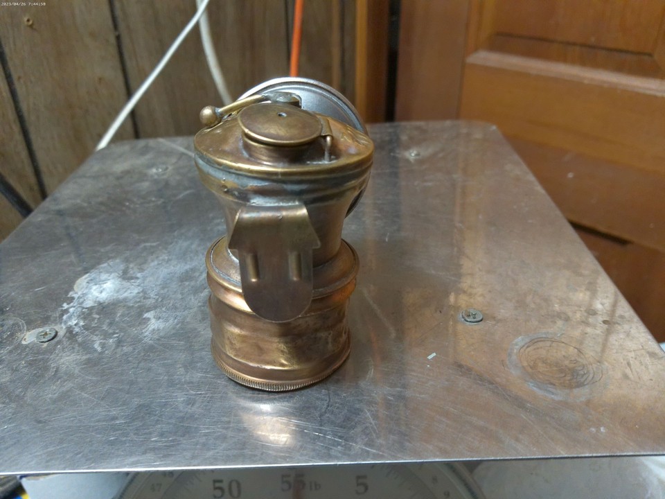 Working autolite Miner's Carbide Lamp apocalyptic caving camping ...