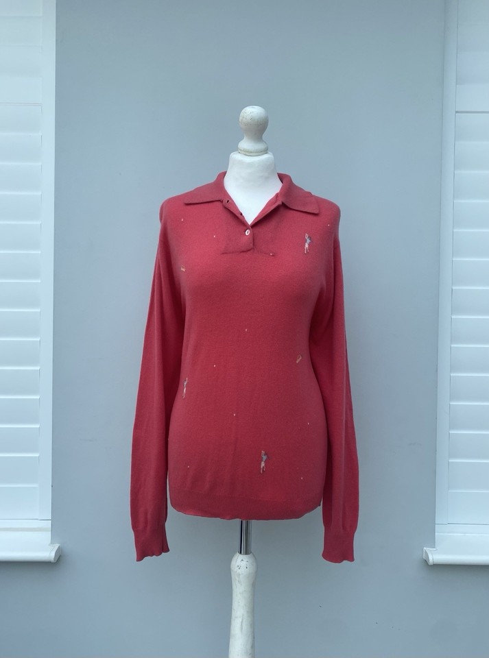 Vintage PGA PRINGLE 100% SCOTTISH Cashmere Jumper Medium M - Women’s ...