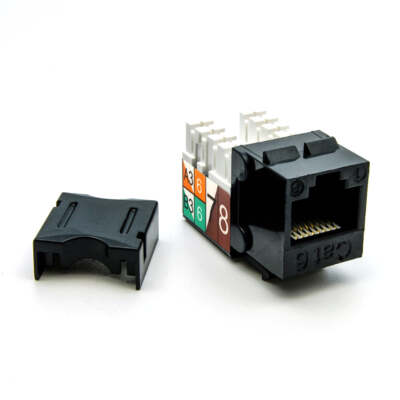 CAT6 RJ45 110 Type Keystone Jack Black | eBay