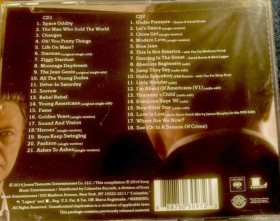 David Bowie- Nothing Has Changed (2-Disc CD 2014) | eBay UK