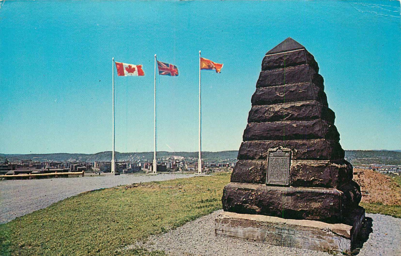 Postcard Canada Unposted Fort Howe Memorial Lookout New Brunswick St ...
