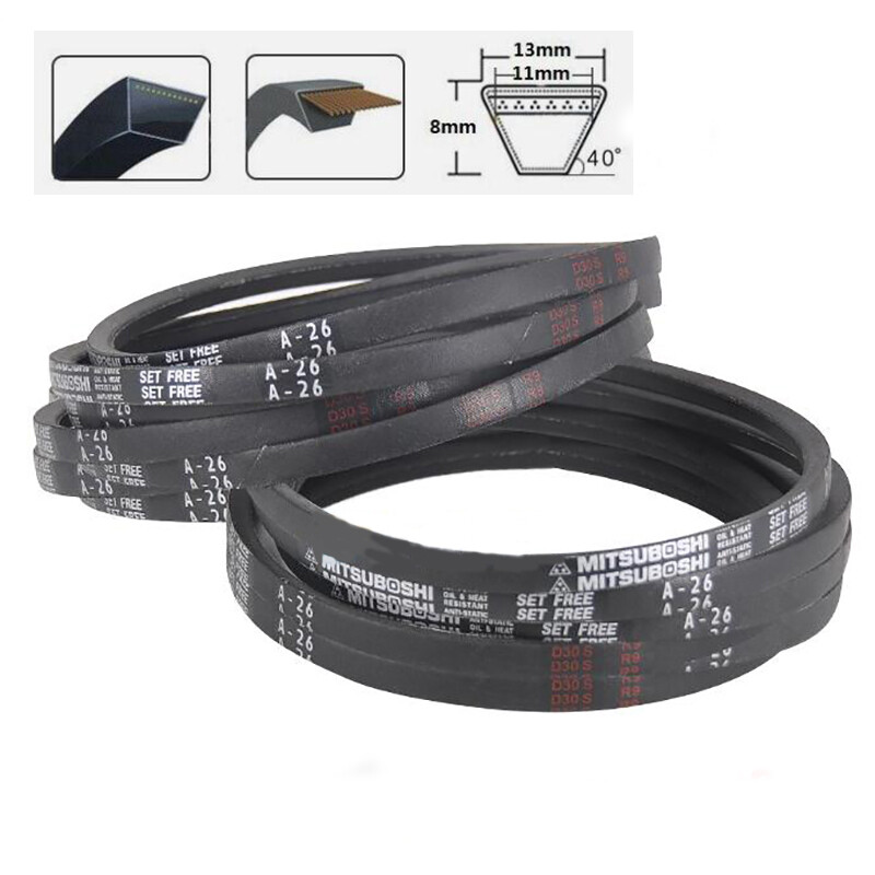 A-Section V Belt A20-A100 Sizes 13mm x 8mm Rubber Close Loop Power ...