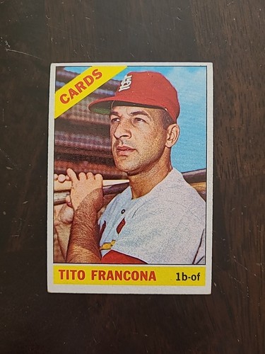 1966 Topps Tito Francona #163 St. Louis Cardinals EX | eBay