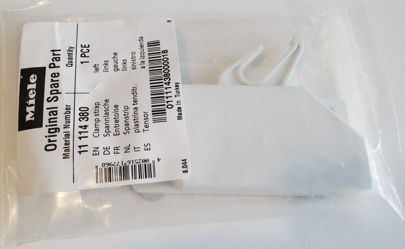 Miele MC2 Refrigerator Door Clamp strap Left side # 11114380 | eBay