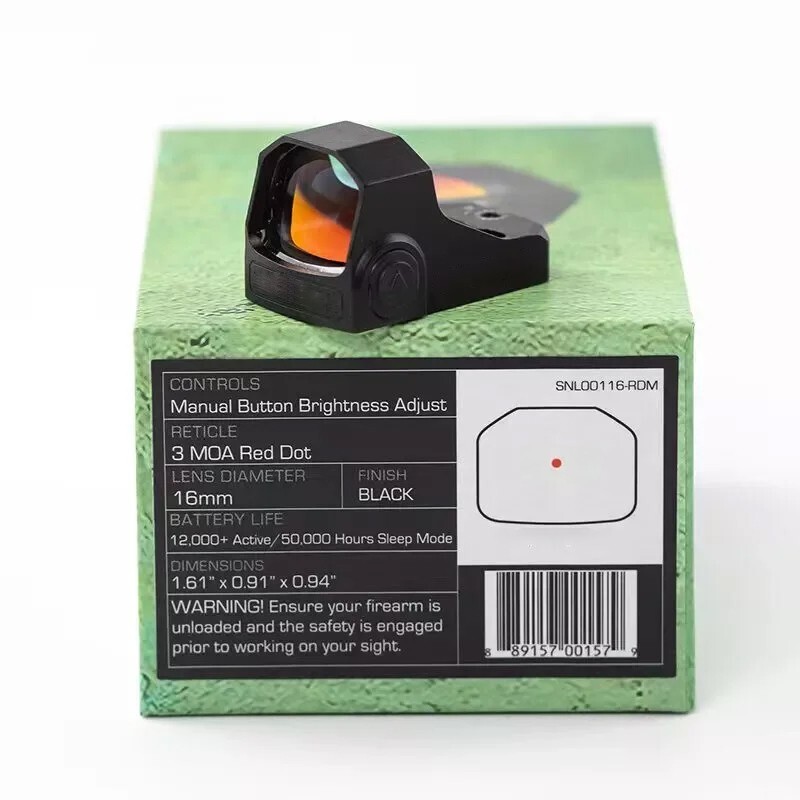 Swampfox Sentinel 1x16 3MOA Micro Reflex Red DOT Sight RMSc Footprint ...