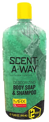 Scent-A-Way 07758 Shampoo/Body Wash Odor Eliminator Odorless Scent ...