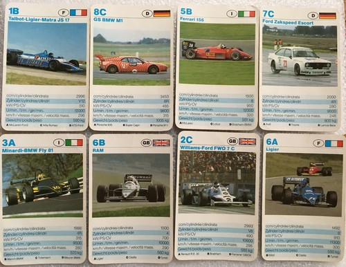 Lot of 29 classic Formula 1 cards | eBay