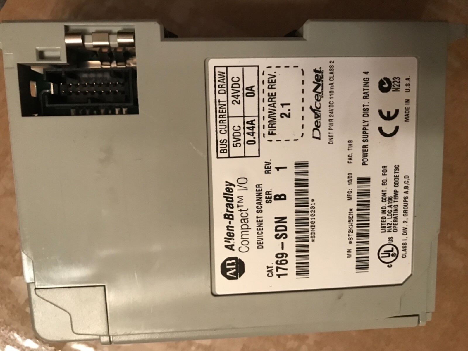 Allen Bradley, Compact I/O, DeviceNet Scanner, 1769-SDN SER B. Rev 1 | eBay